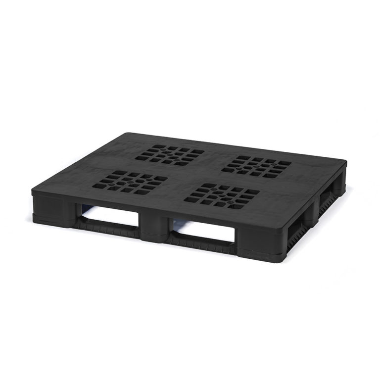 APB 1210 Pool Open 5R Black - Heavy Duty Plastic Pallet | Go Plastic ...