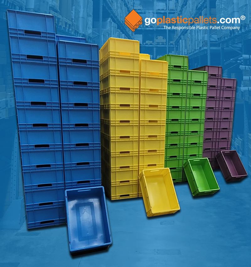 GoEuro 64220S - Euro Plastic Container - Euro Boxes | Go Plastic Pallets