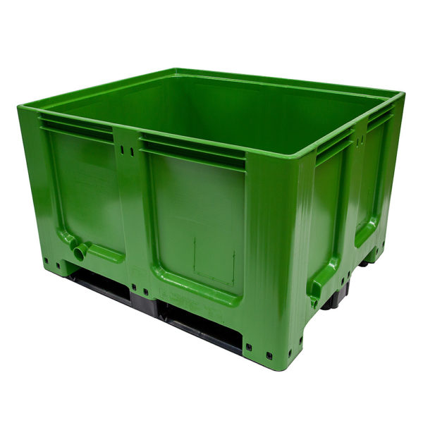 GoPalletBox 1210S 3R Green - Rigid Plastic Pallet Box | Go Plastic ...