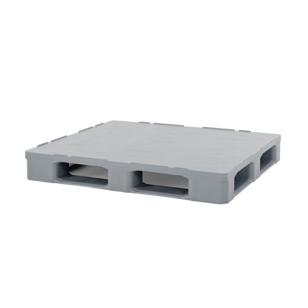 UK Sized Grey Hygienic Plastic Pallet - Free Shipping - IPS Hygienic ...