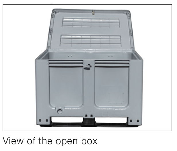 GoPalletBox 1210S 3R with Lid & Lock - Rigid Pallet Box | Go Plastic ...